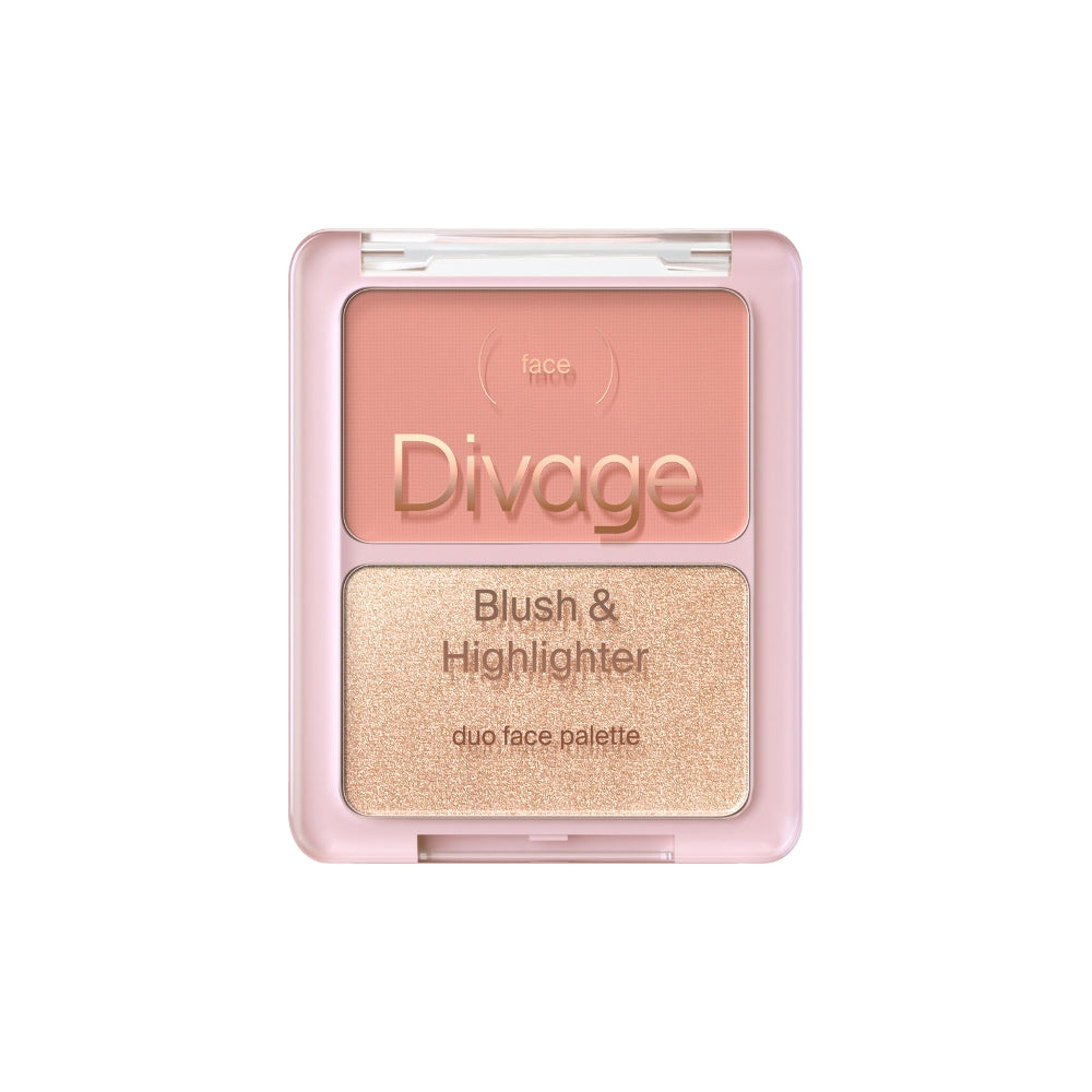 BLUSH & HIGHLIGHTER DUO FACE PALETTE – Divage